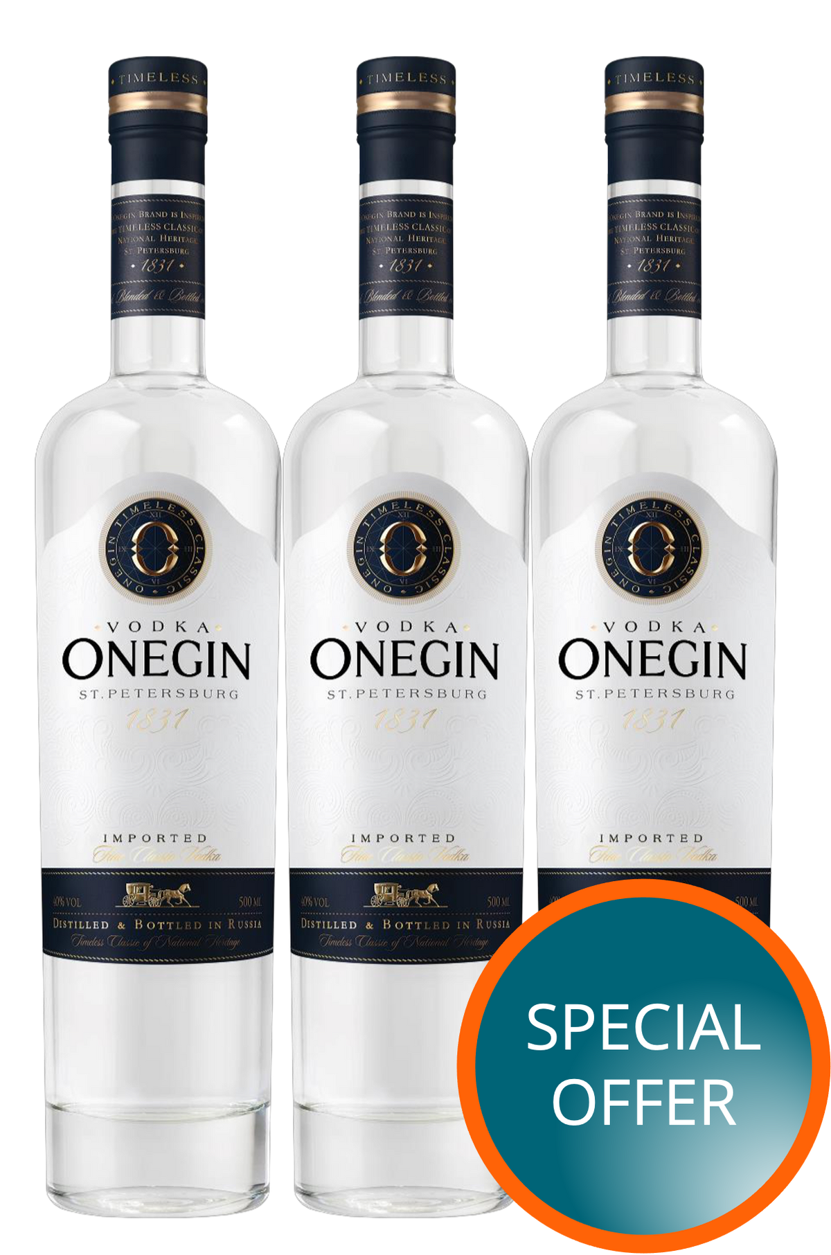 3 x 0,7L VODKA ONEGIN SET — InnovativeDrinks.de